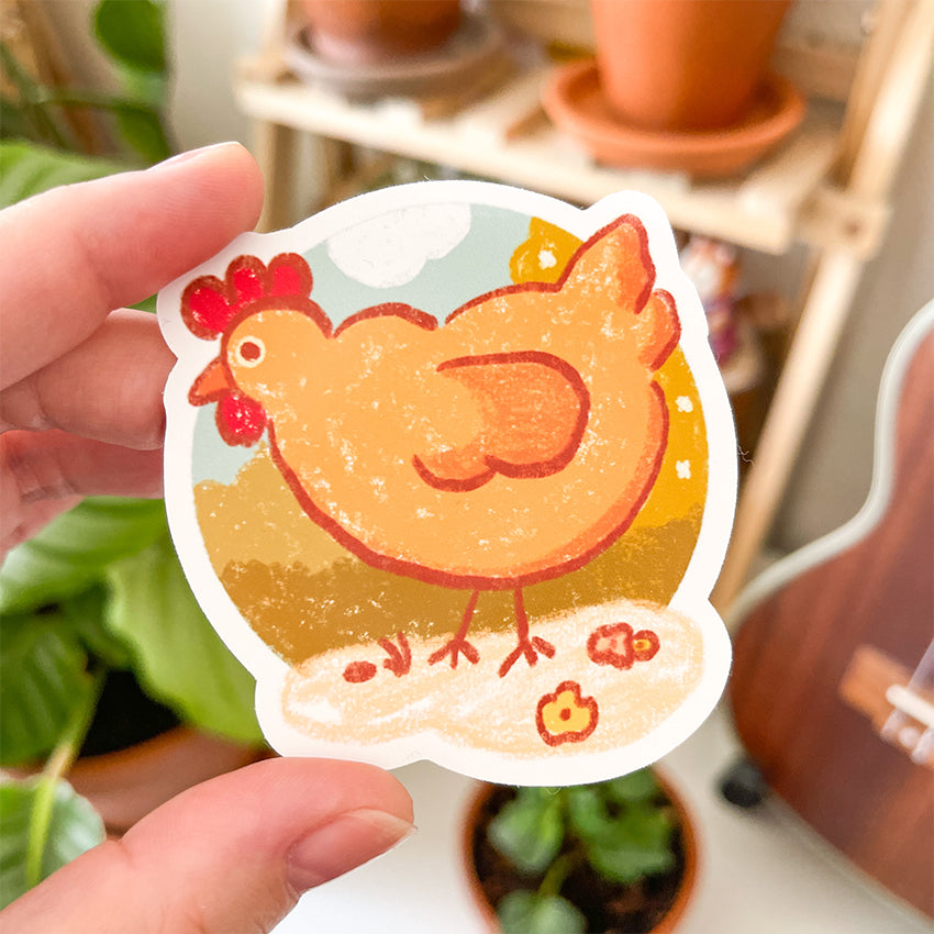 Chicken Vinyl Stickers – TinyYume