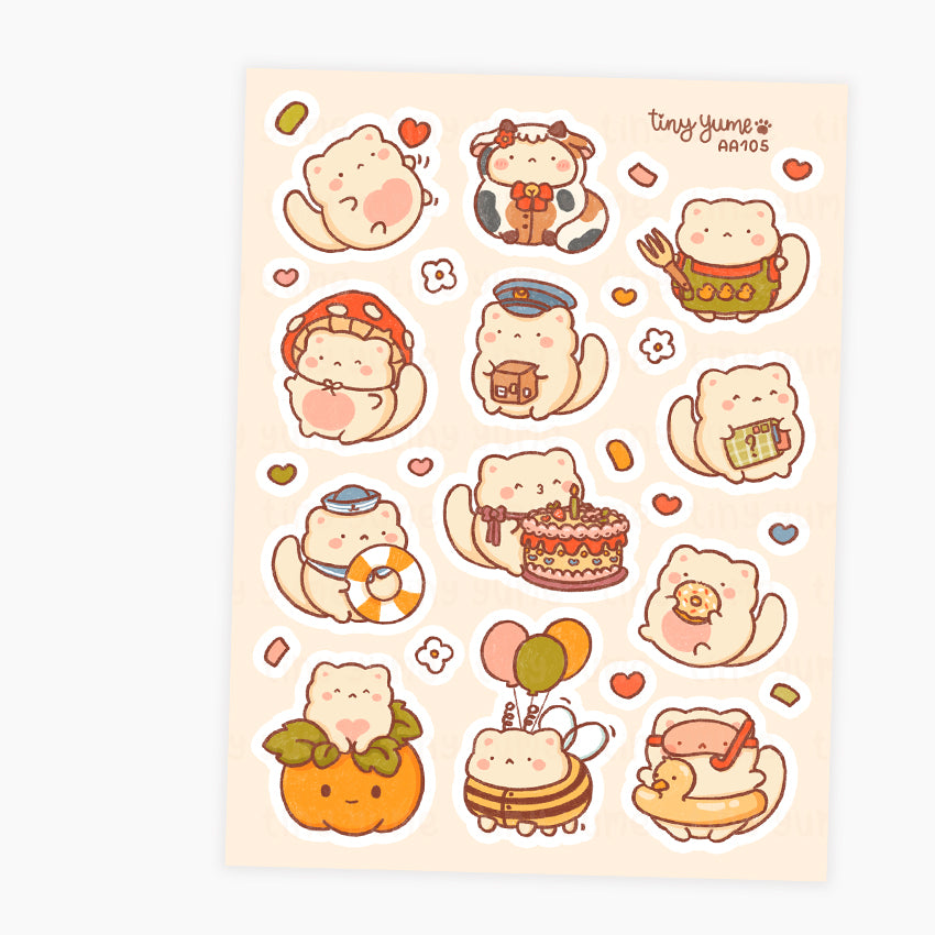 Sampler sticker sheet #AA105 – TinyYume