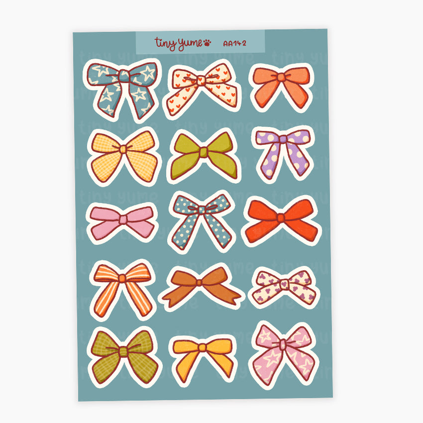 Bow sticker sheet #AA142 – TinyYume